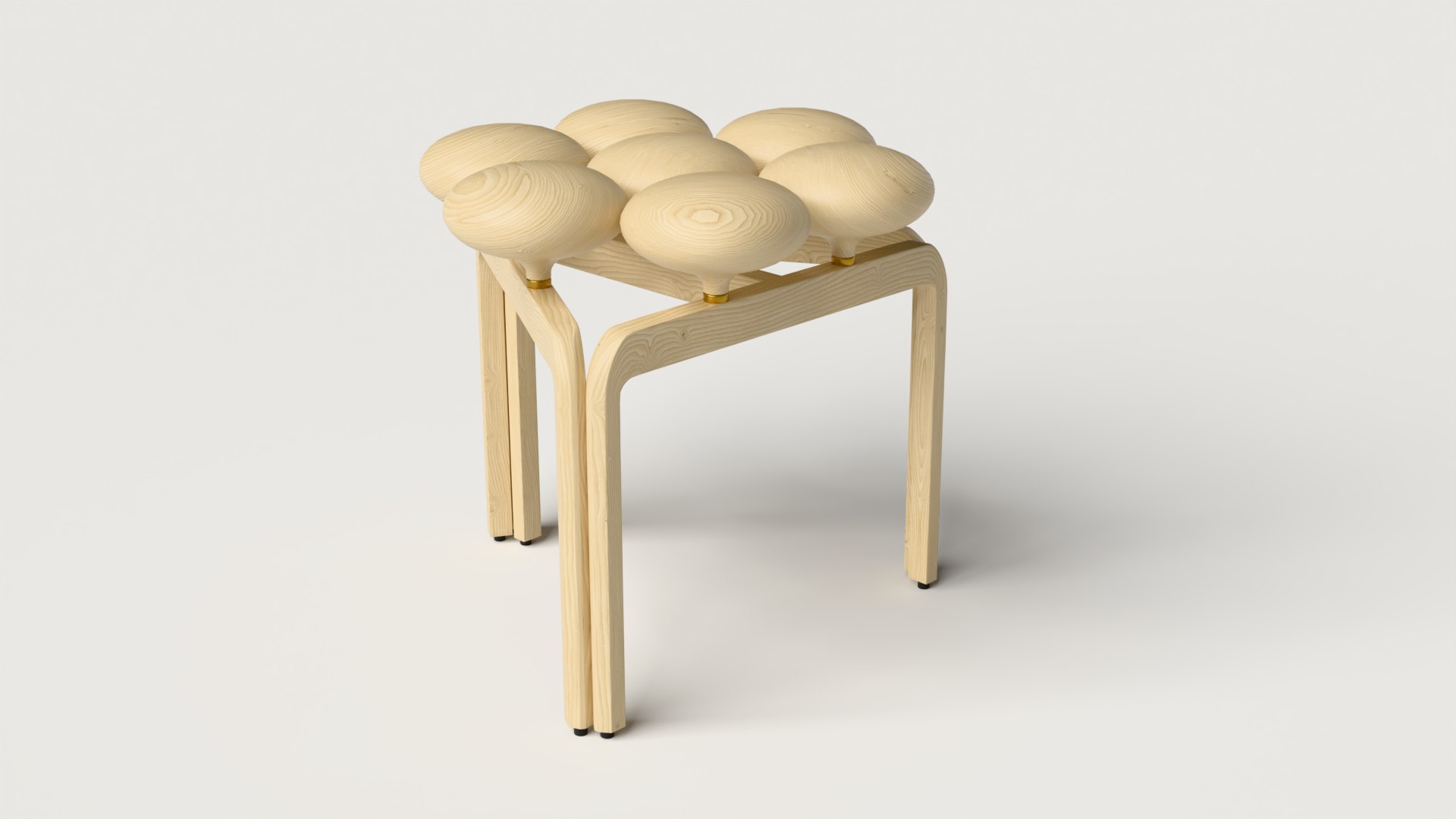 3D Utzon Stool - TurboSquid 2354712