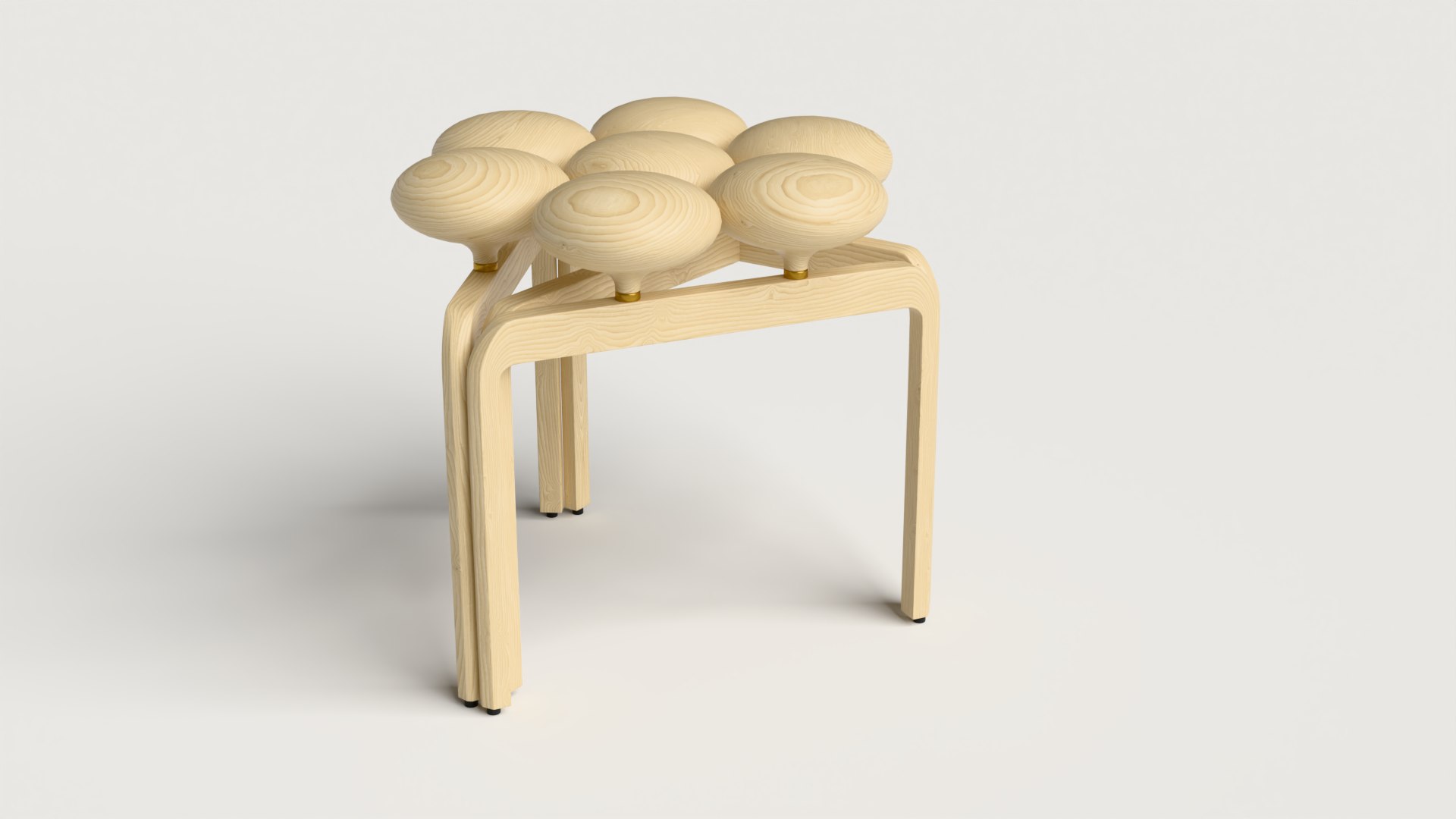 3D Utzon Stool - TurboSquid 2354712
