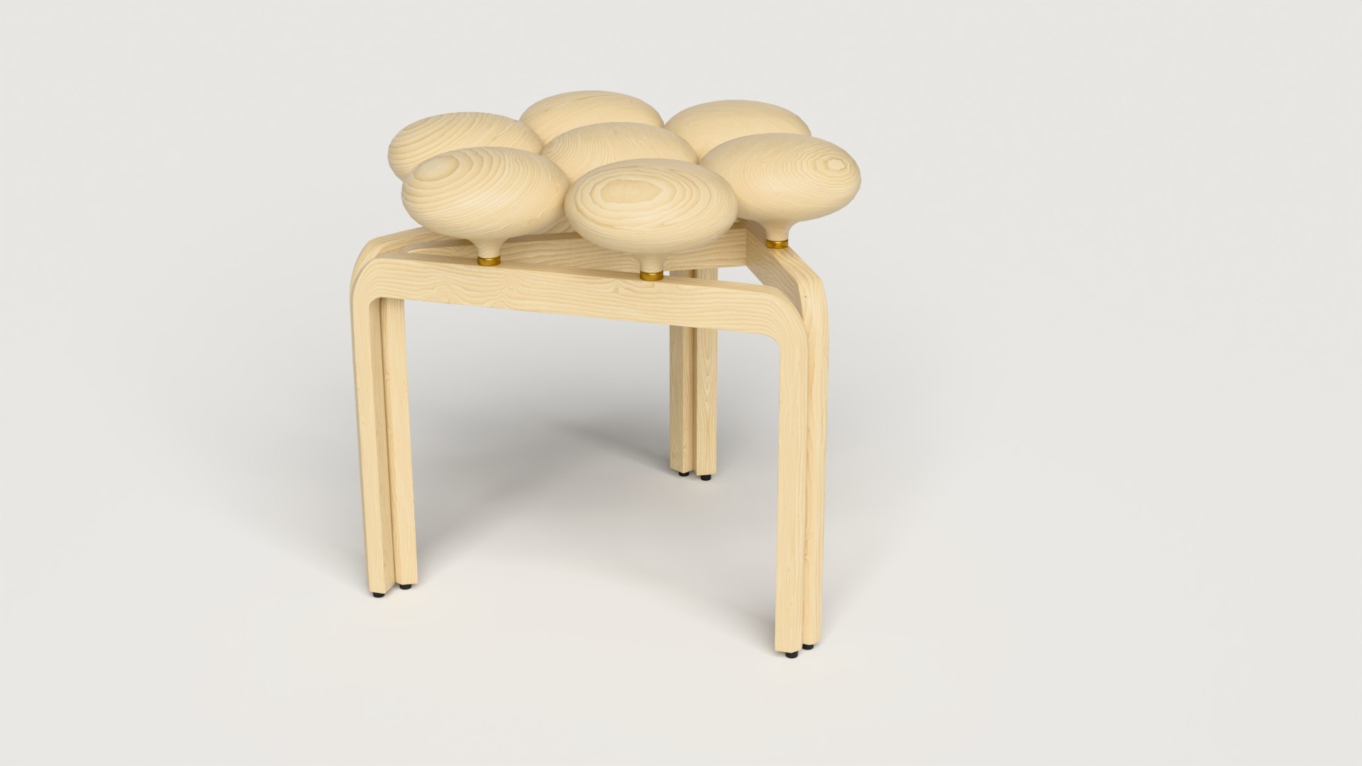 3D Utzon Stool - TurboSquid 2354712