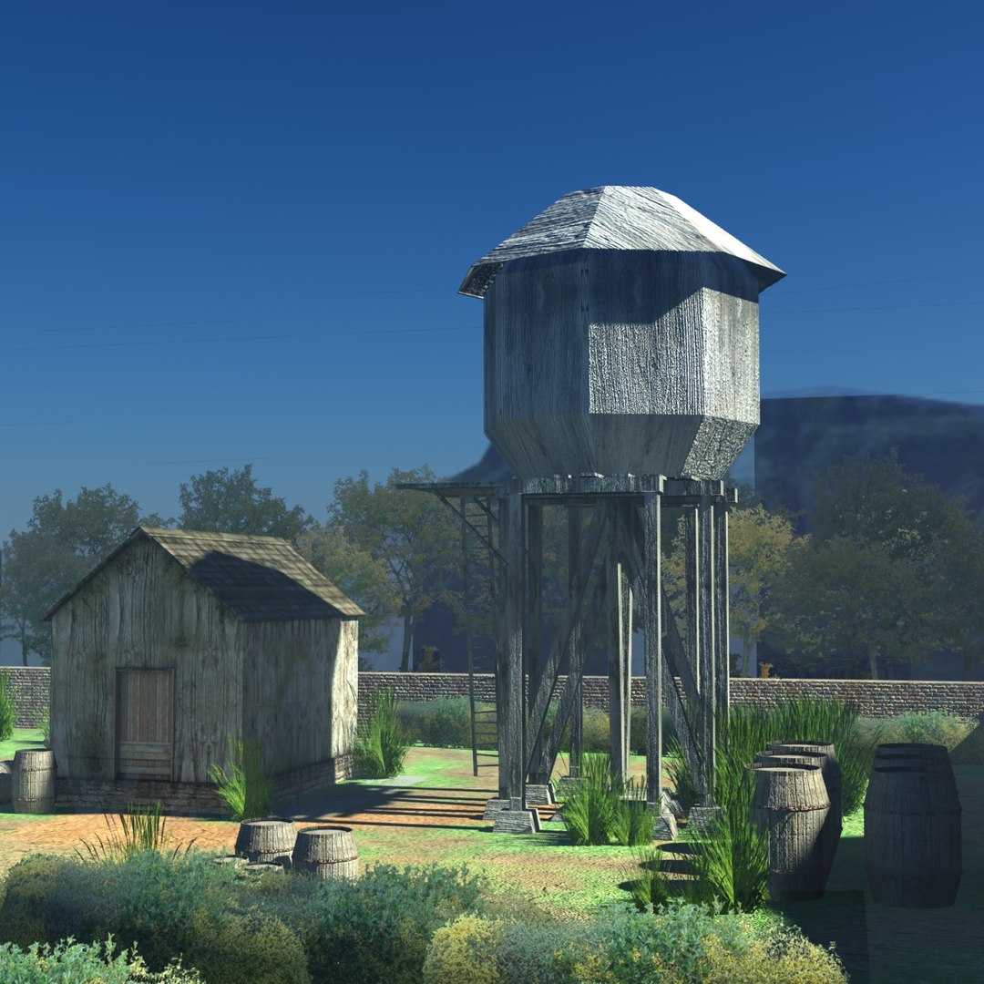 Village Environment 3d Max