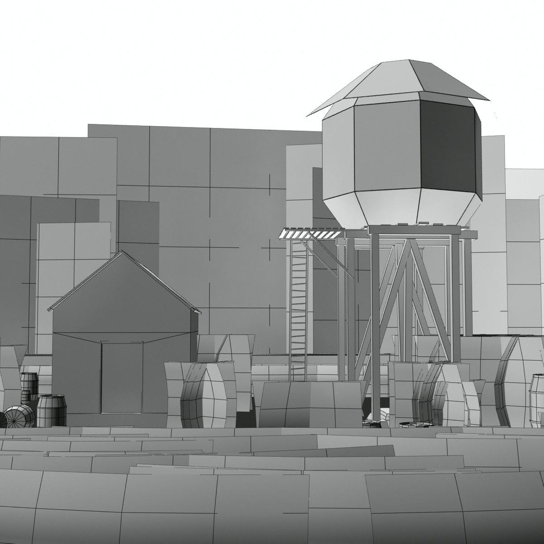 Village Environment 3d Max