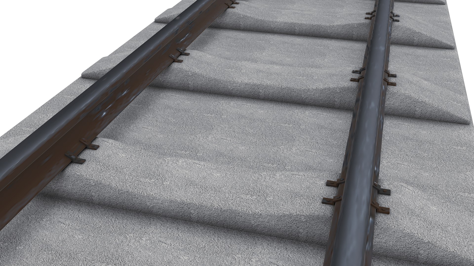 3D Direct Railway Section - TurboSquid 2261088