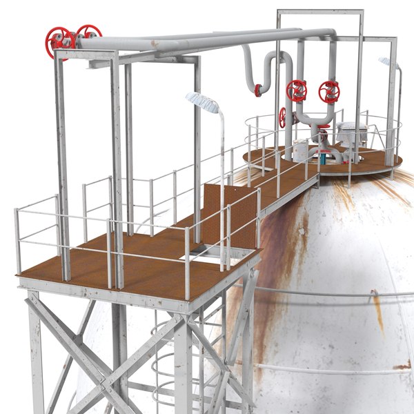 3ds oil storage tank modeled