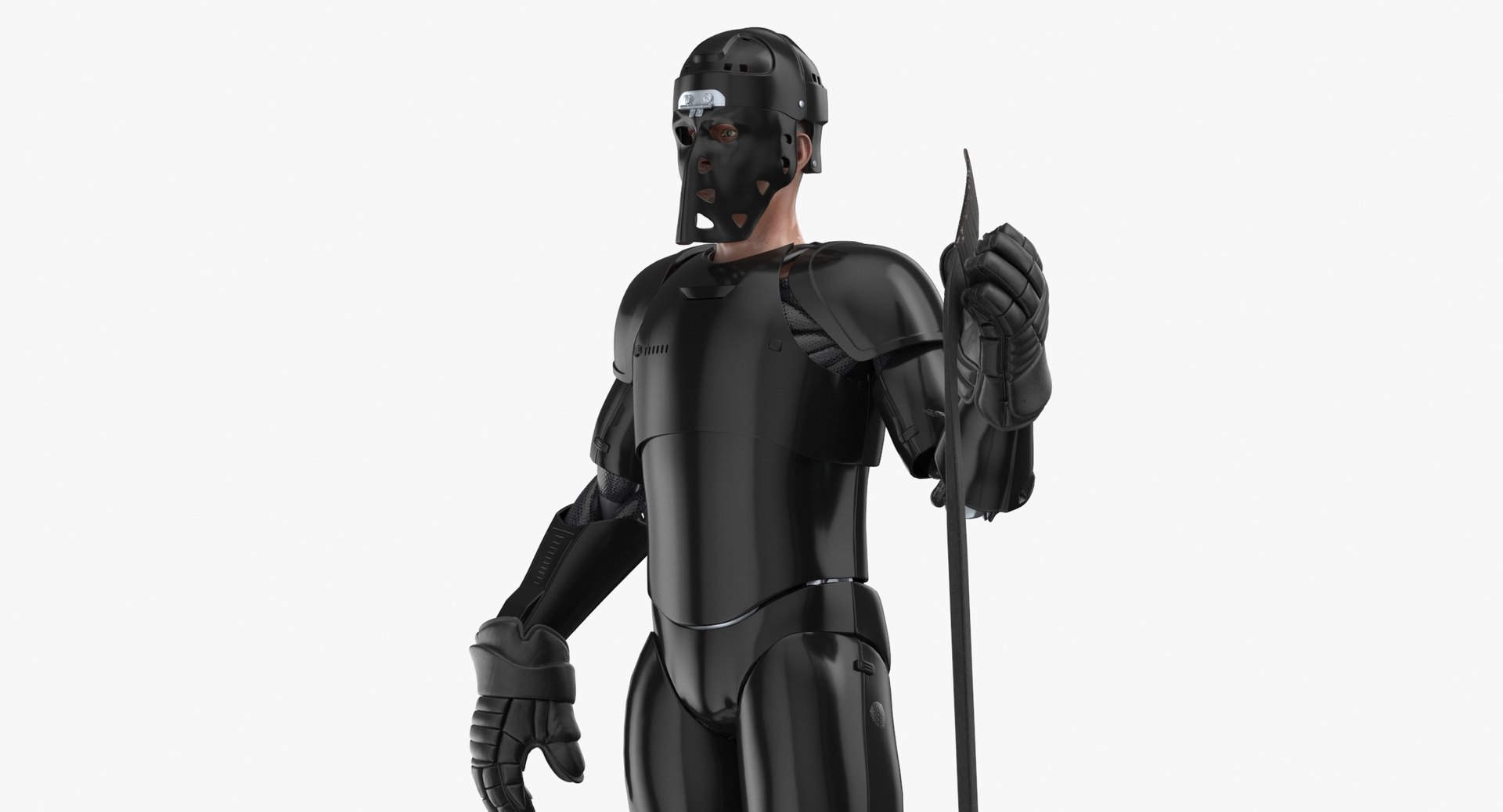 3D Hummanoid Hockey Player Black Model - TurboSquid 1597280