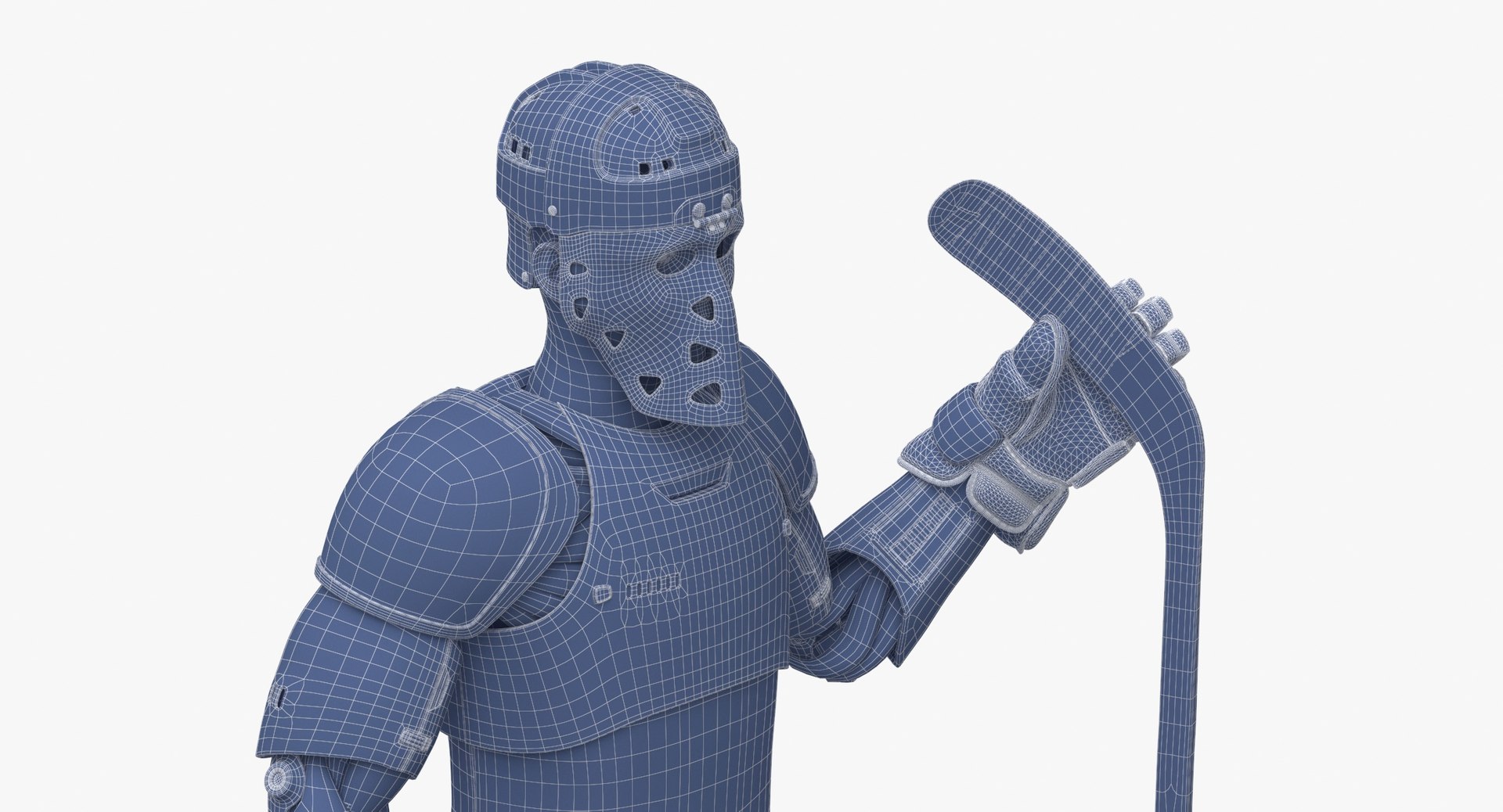 3D hummanoid hockey player black model - TurboSquid 1597280