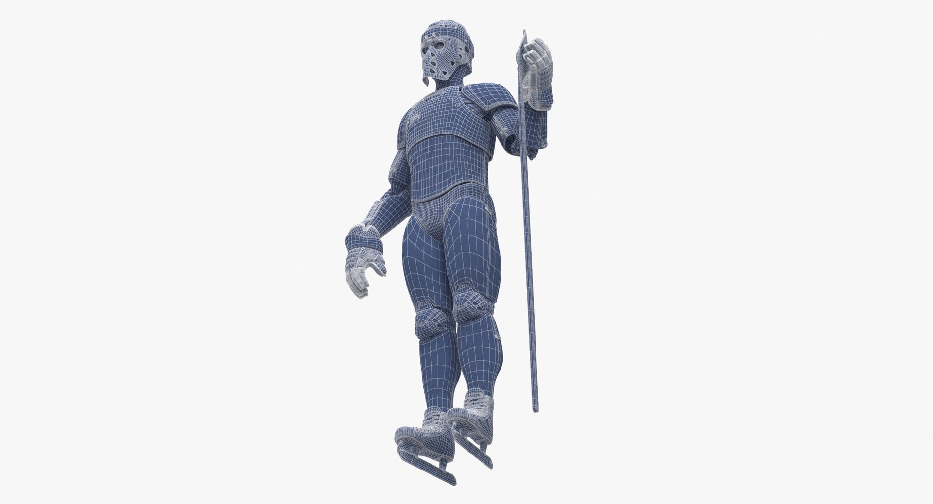 3D hummanoid hockey player black model - TurboSquid 1597280