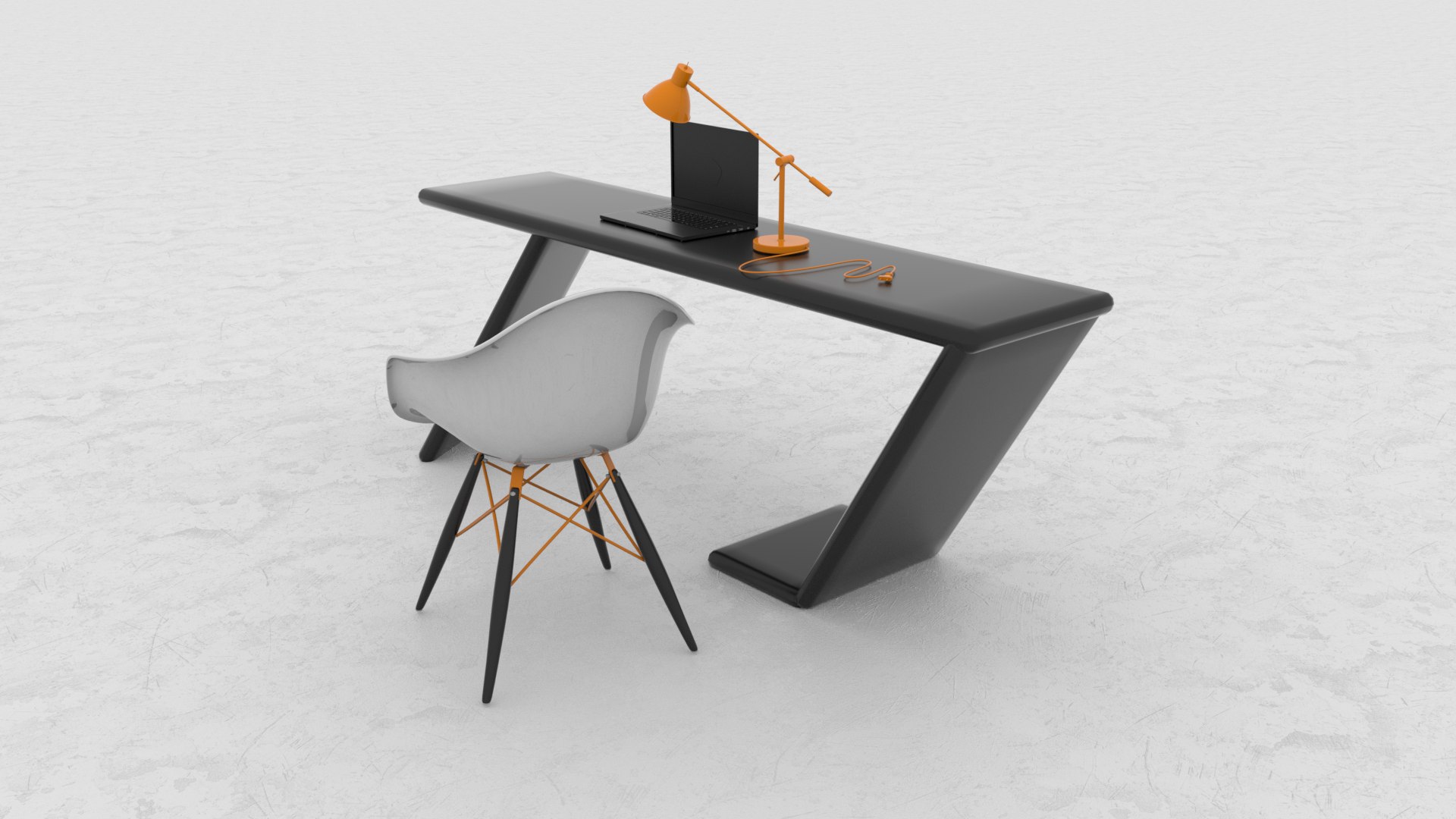 3D Modern Desk Design Model - TurboSquid 1972419