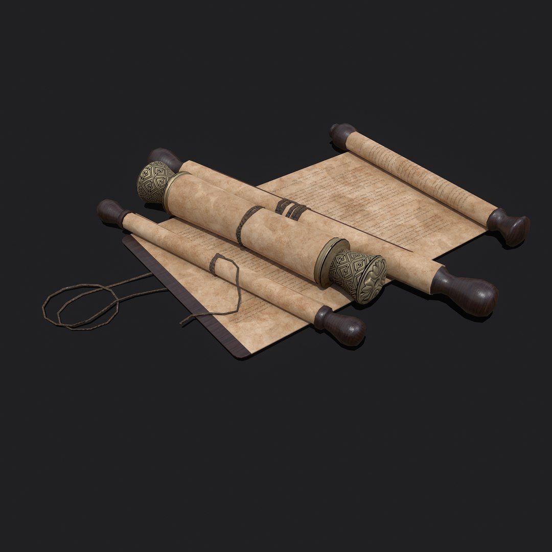 Medieval Elegant Scrolls 3D model - TurboSquid 1743217