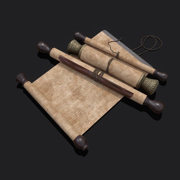 Mittelalterliche elegante Schriftrollen 3D-Modell - TurboSquid 1743217