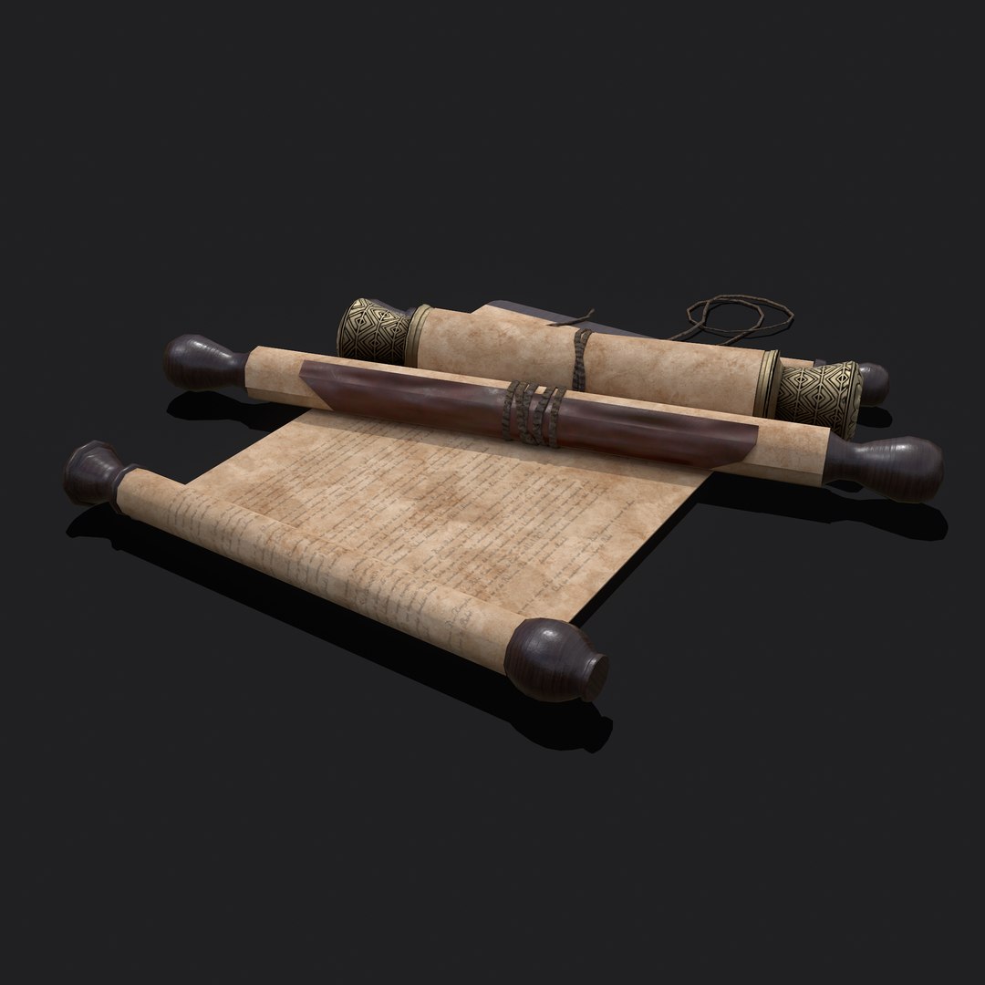Medieval Elegant Scrolls 3D model - TurboSquid 1743217
