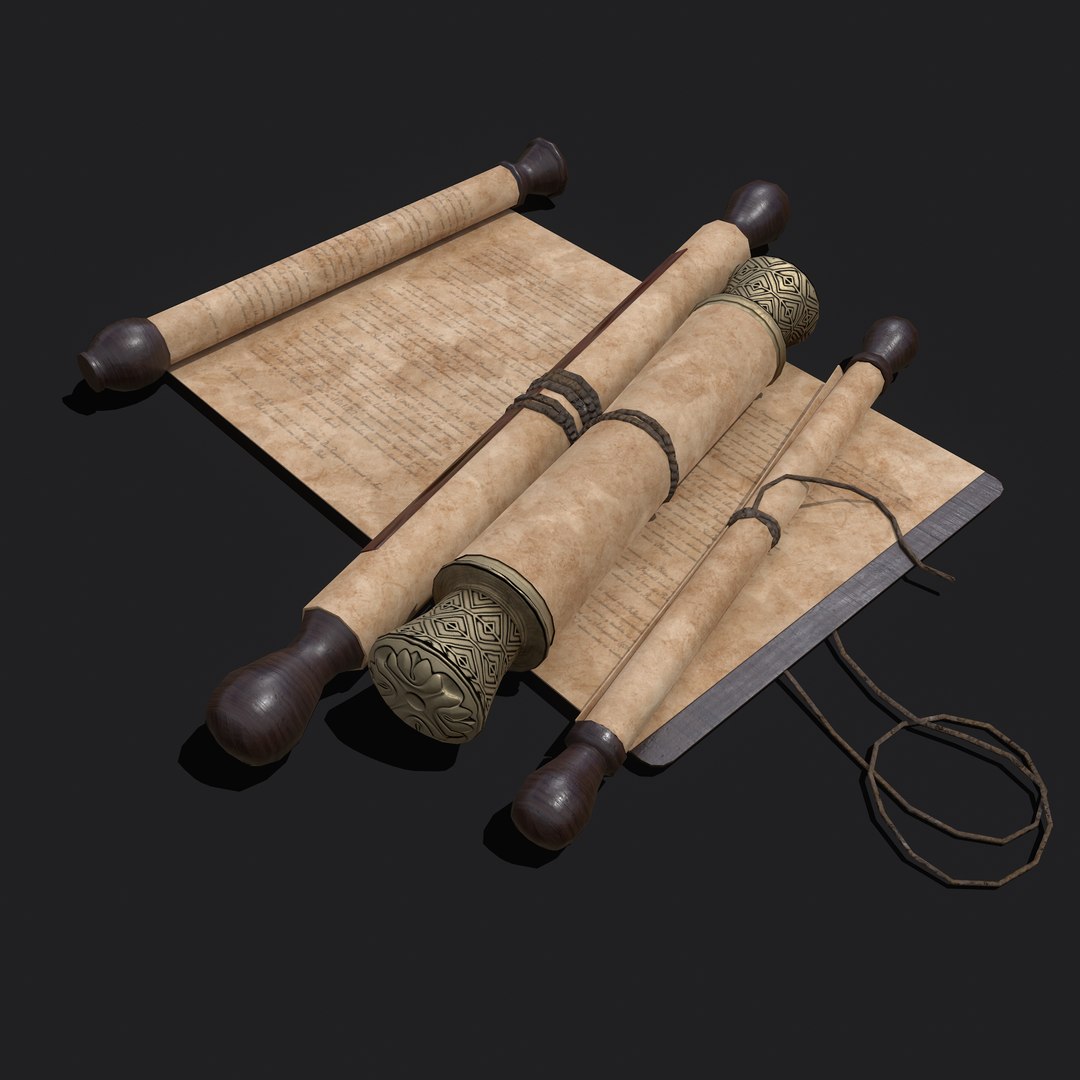 Medieval Elegant Scrolls 3D model - TurboSquid 1743217