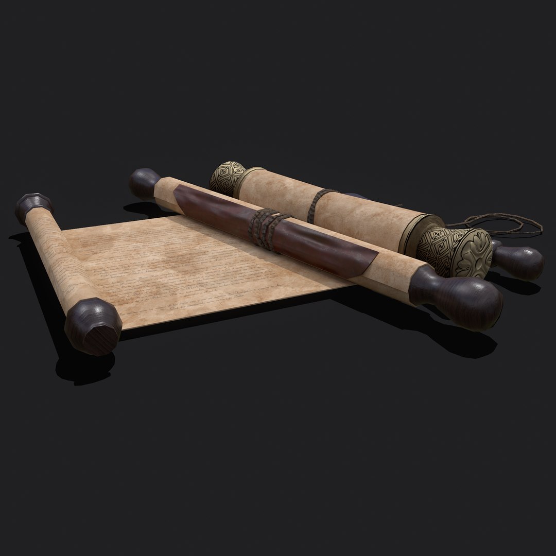 Medieval Elegant Scrolls 3D model - TurboSquid 1743217