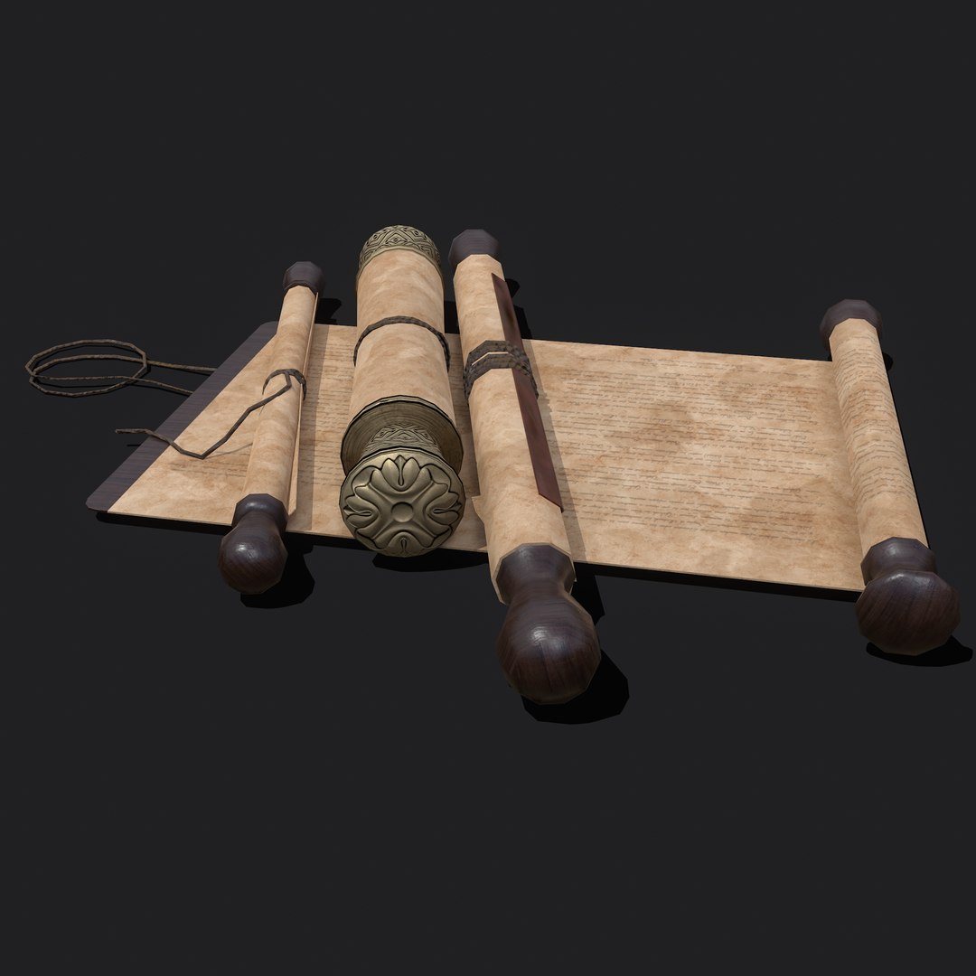 Medieval Elegant Scrolls 3D model - TurboSquid 1743217