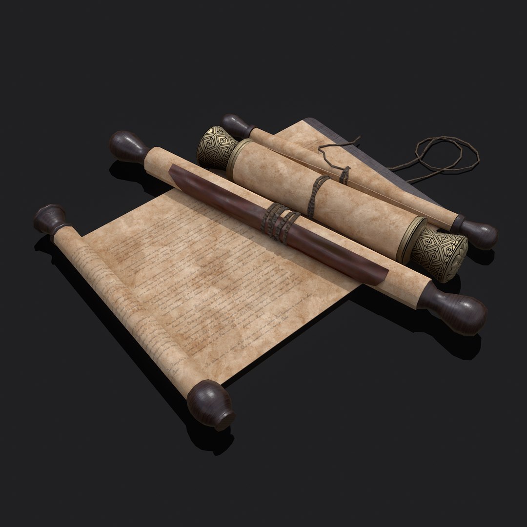 Medieval Elegant Scrolls 3D model - TurboSquid 1743217
