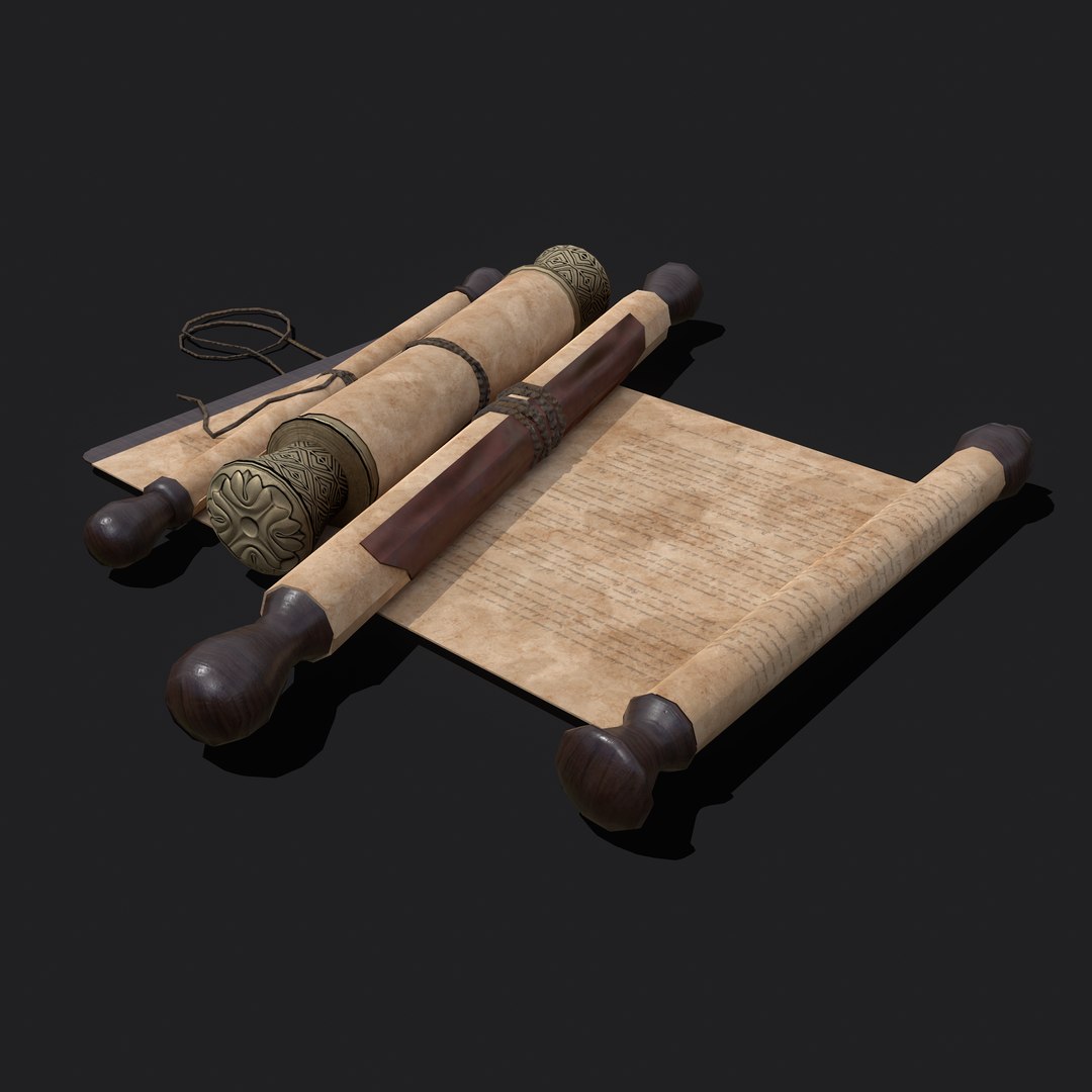 Medieval Elegant Scrolls 3D model - TurboSquid 1743217