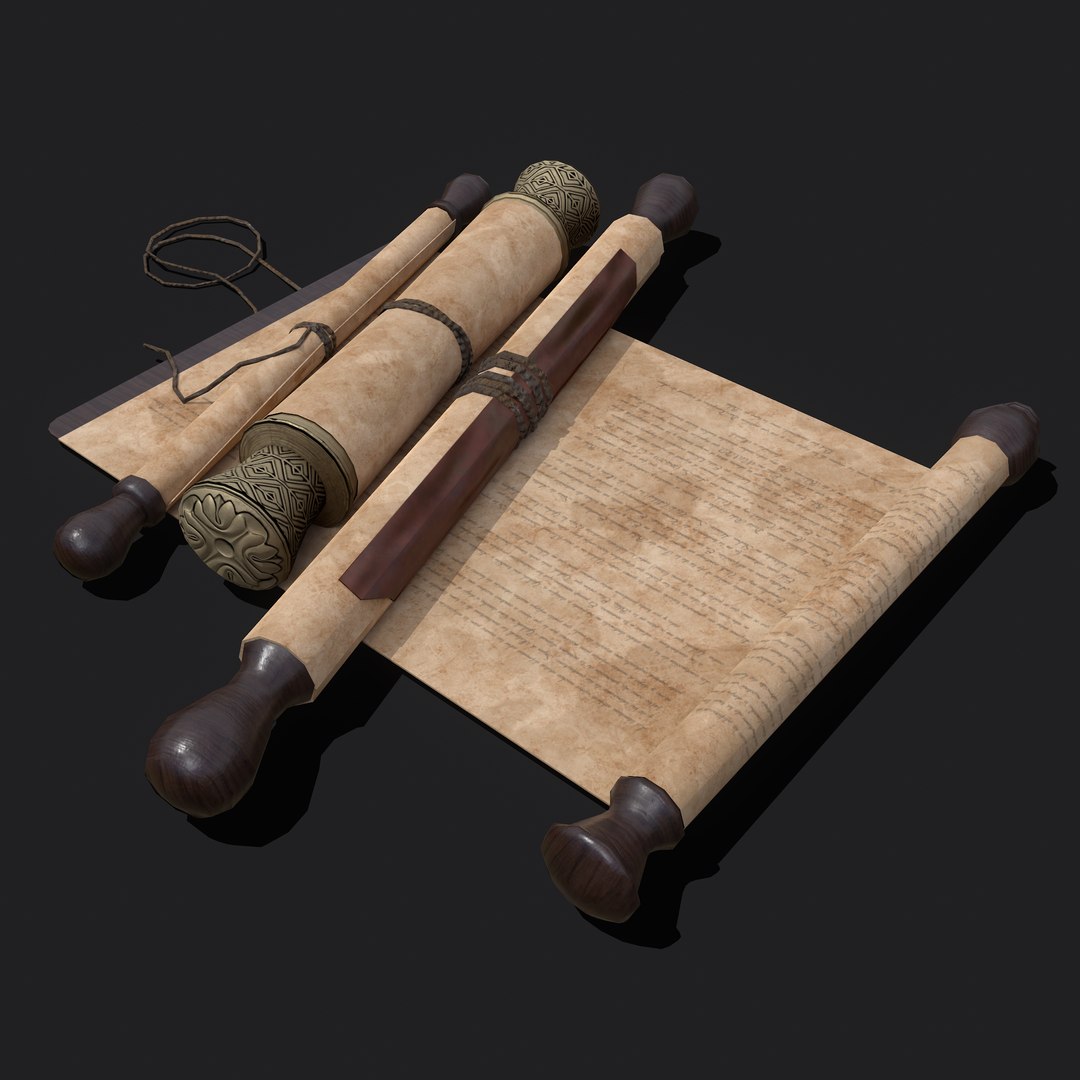 Medieval Elegant Scrolls 3D model - TurboSquid 1743217