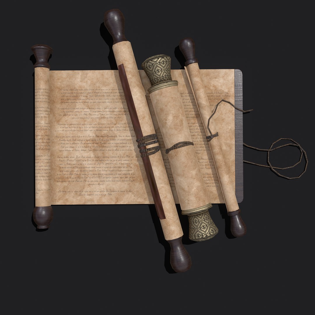Medieval Elegant Scrolls 3D model - TurboSquid 1743217