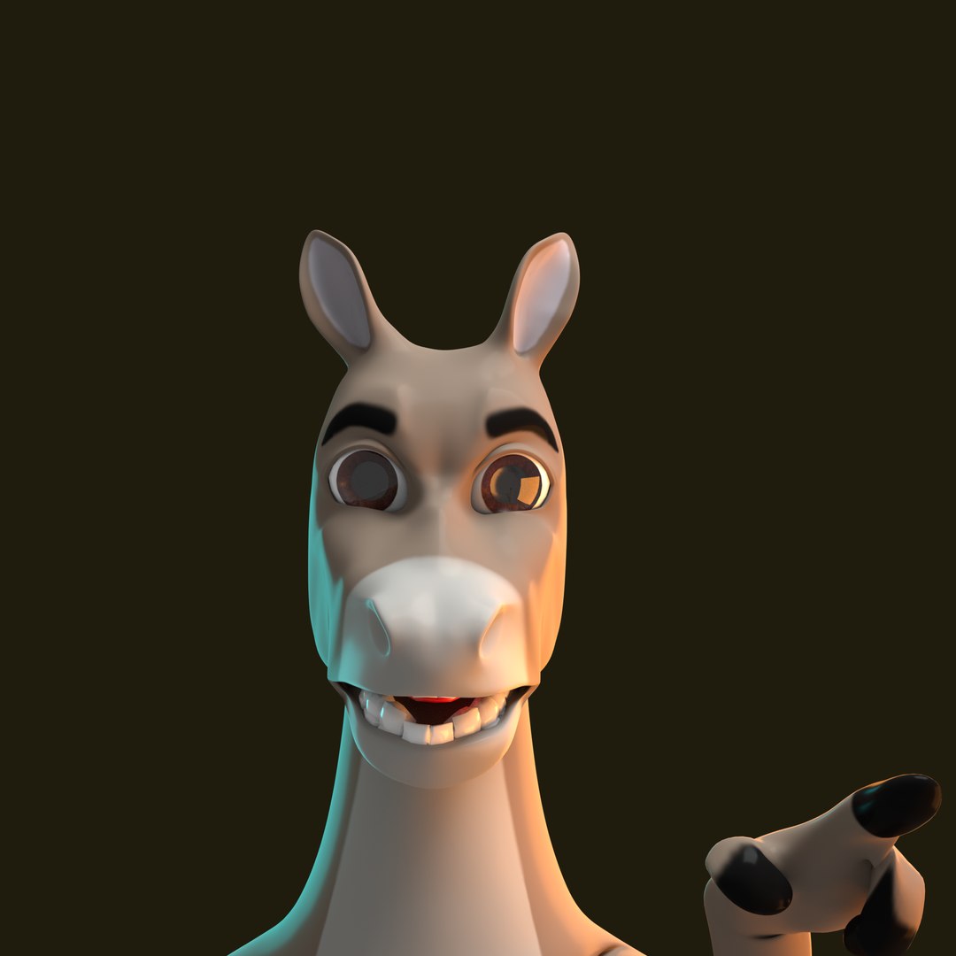 Stylized Male Donkey Rigged 3D - TurboSquid 2011682