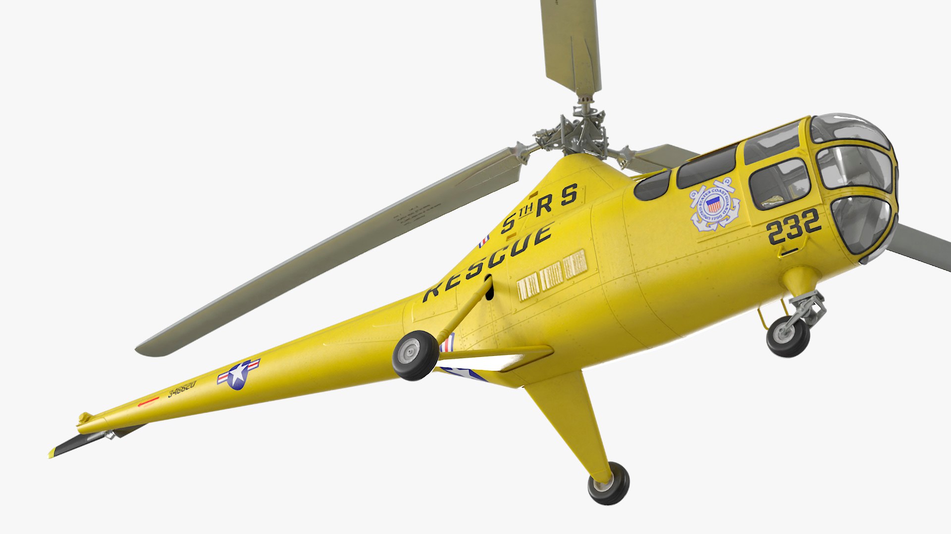 Search And Rescue Helicopter Sikorsky H-5 Rigged 3D Model - TurboSquid ...