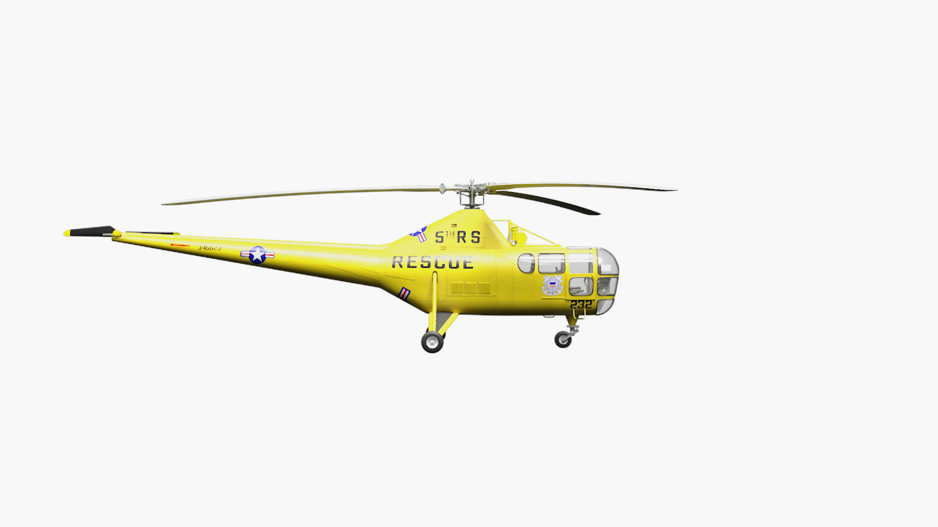 Search And Rescue Helicopter Sikorsky H-5 Rigged 3D Model - TurboSquid ...