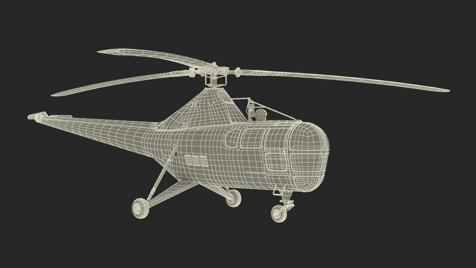Search And Rescue Helicopter Sikorsky H-5 Rigged 3D Model - TurboSquid 2302640