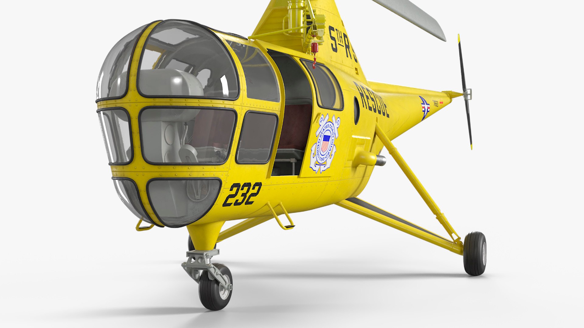 Search And Rescue Helicopter Sikorsky H-5 Rigged 3D Model - TurboSquid ...