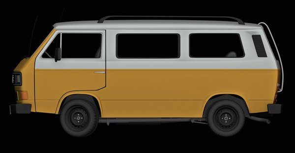 3d volkswagen transporter t3 van