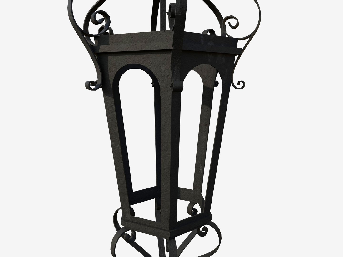 Wrought iron lantern 2 Low-poly 3D - TurboSquid 2143019
