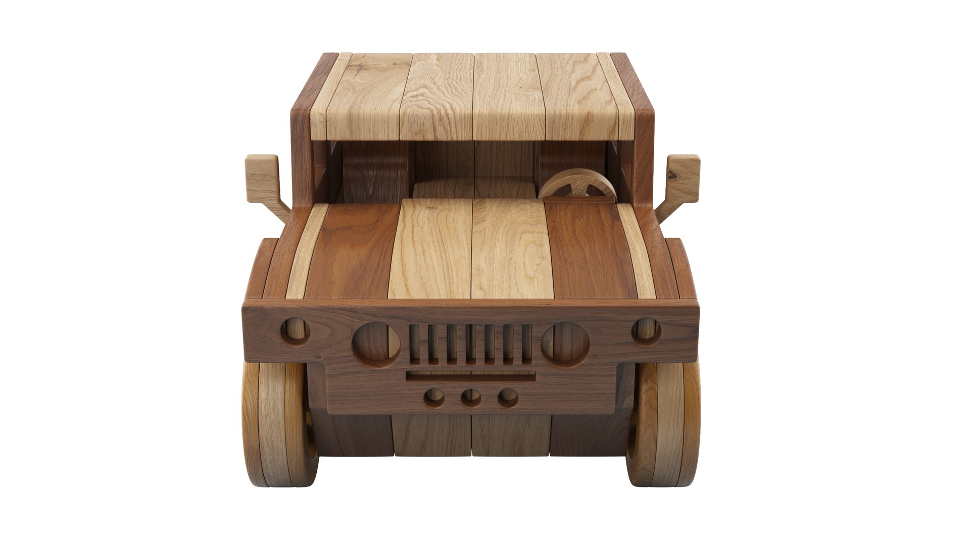 Wooden Hummer Toy 3D Model - TurboSquid 2285508