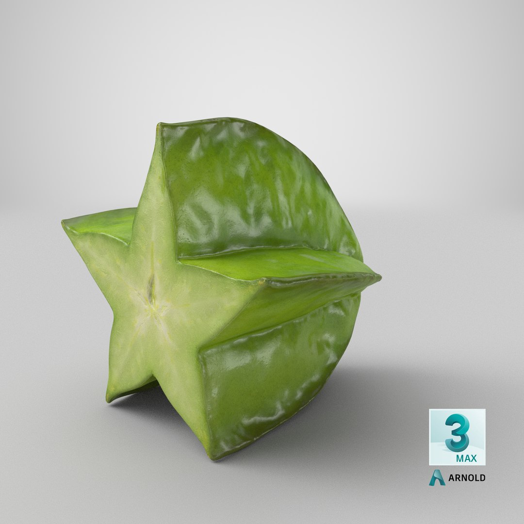 Half Cut Star Fruit 3D model - TurboSquid 1750011