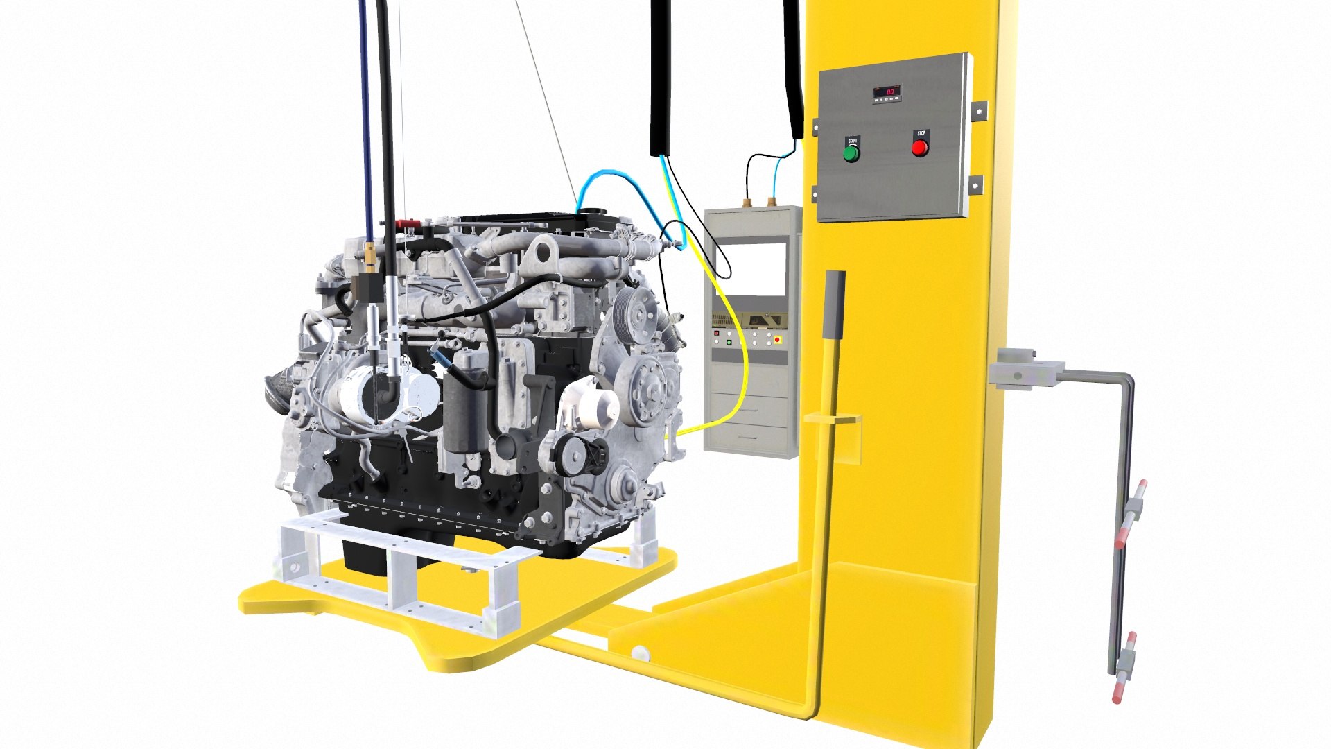 Engine Turbo Workstation 3D Model - TurboSquid 2372535