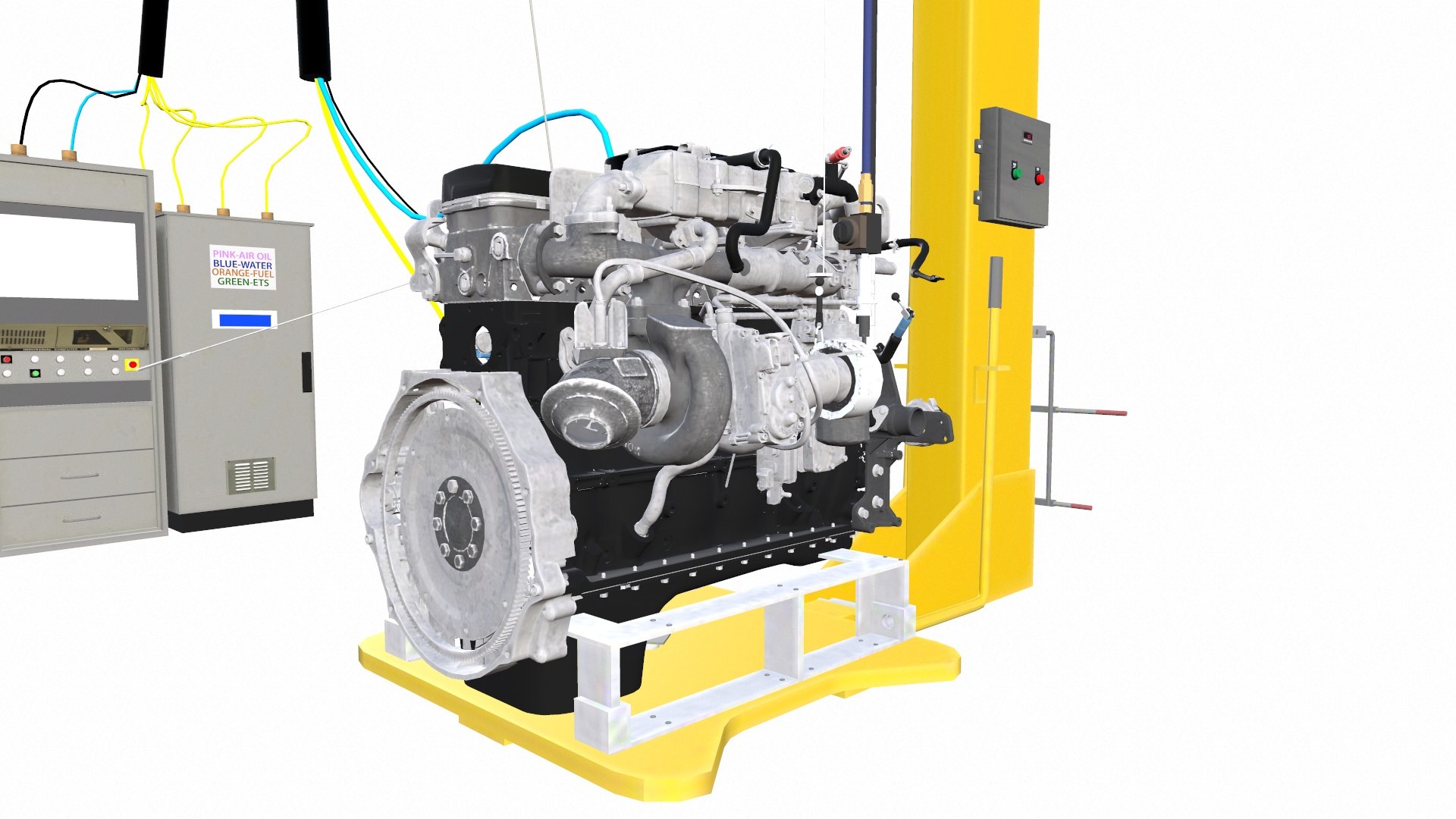 Engine Turbo Workstation 3D Model - TurboSquid 2372535