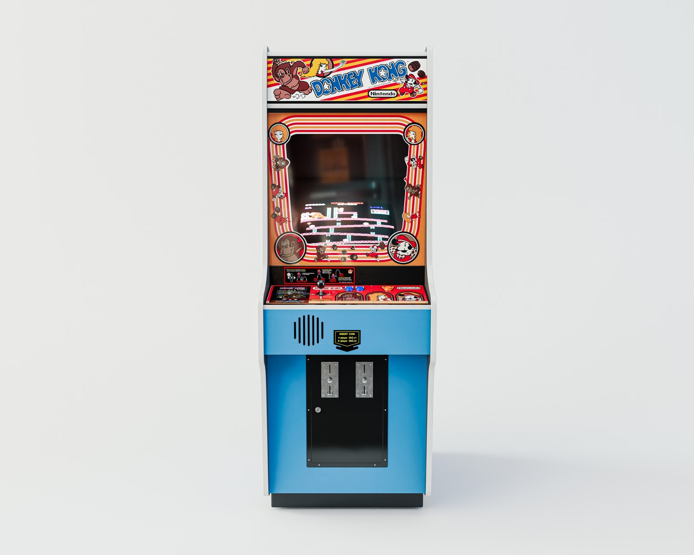 Nintendo Donkey Kong Arcade Cabinet 3D Model - TurboSquid 1949048