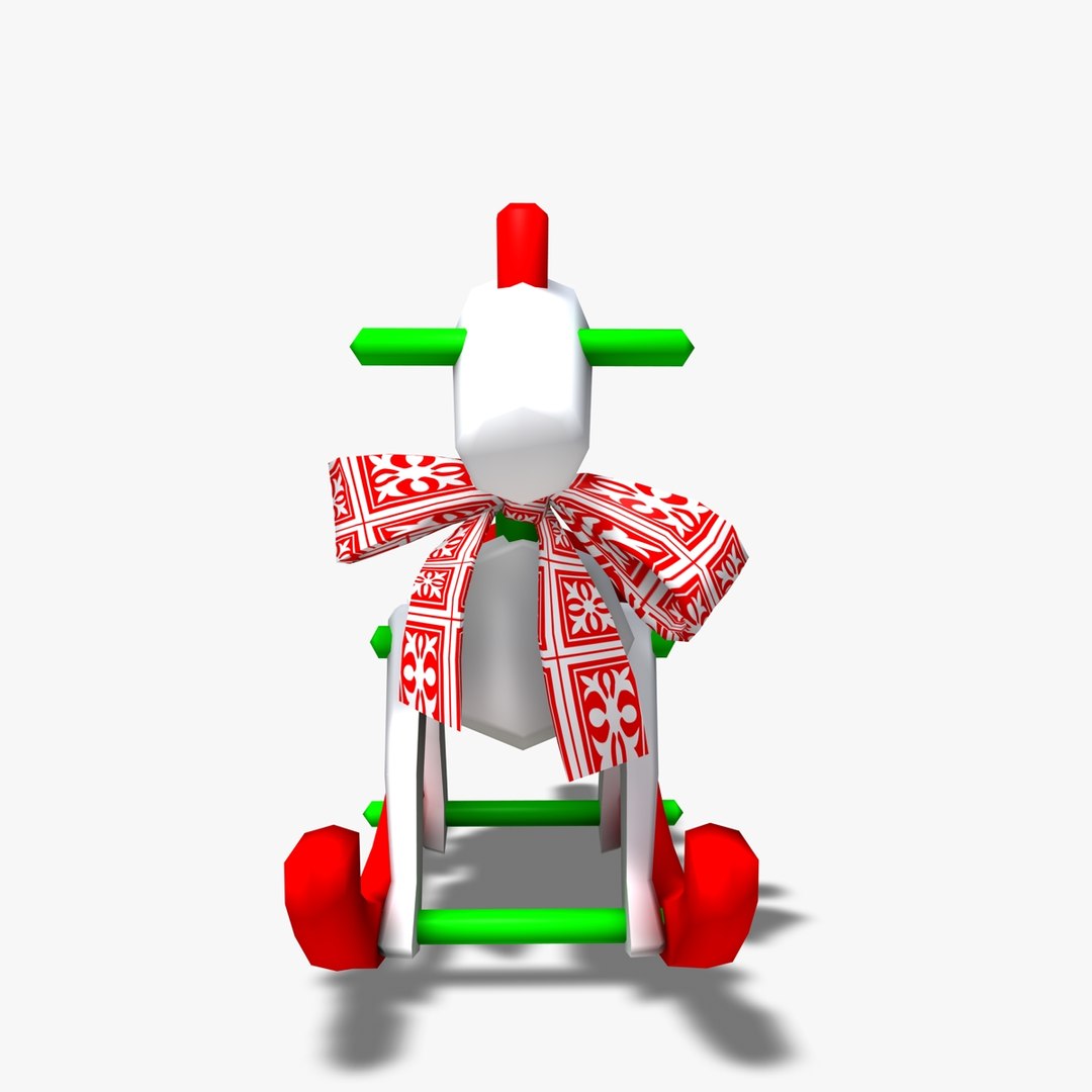 rocking horse decoration dxf