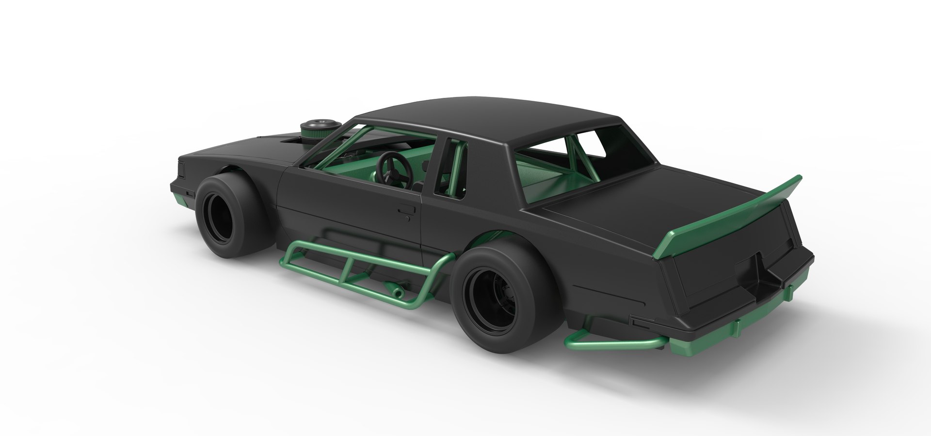 3D Diecast vintage Asphalt Modified stock car Scale 1 to 25 ...