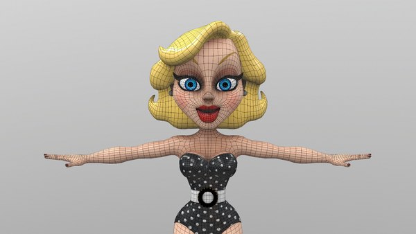 3D model pinnup girl - TurboSquid 1222572