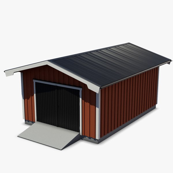 realistically garage 3d obj