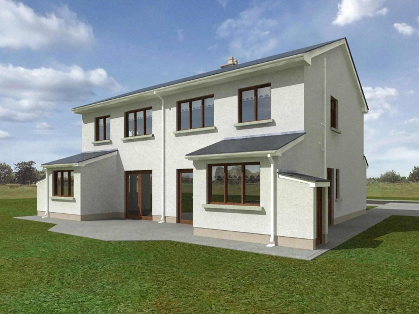 3d Max Single House Render