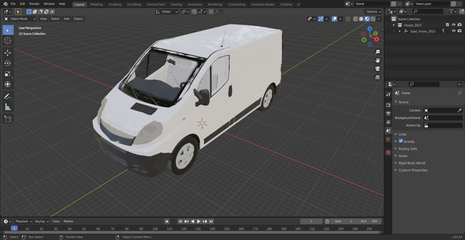 3d generic van model