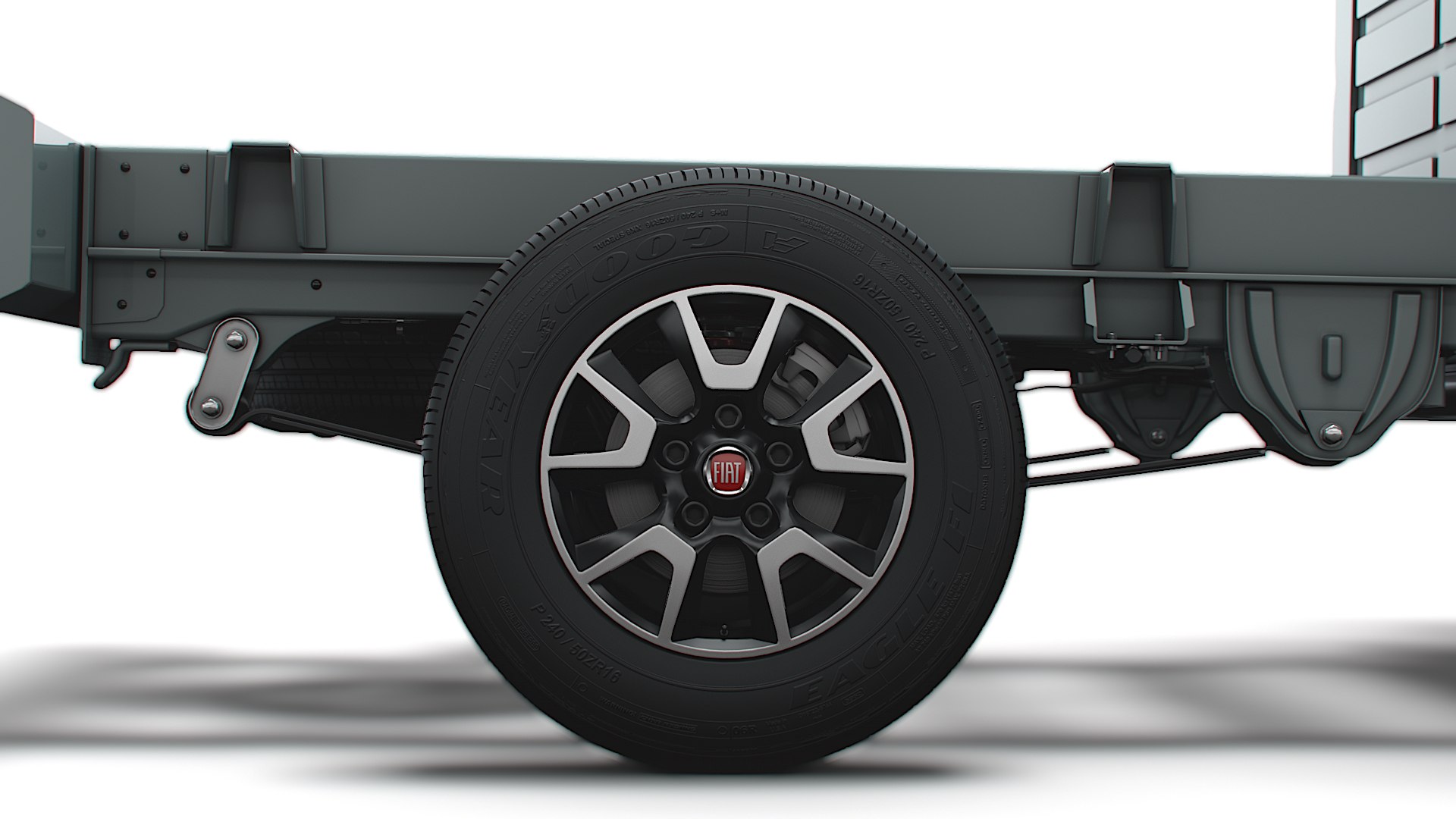 Fiat Ducato Chassis HQ Interior Crew Cab 3450WB2023 3D model ...