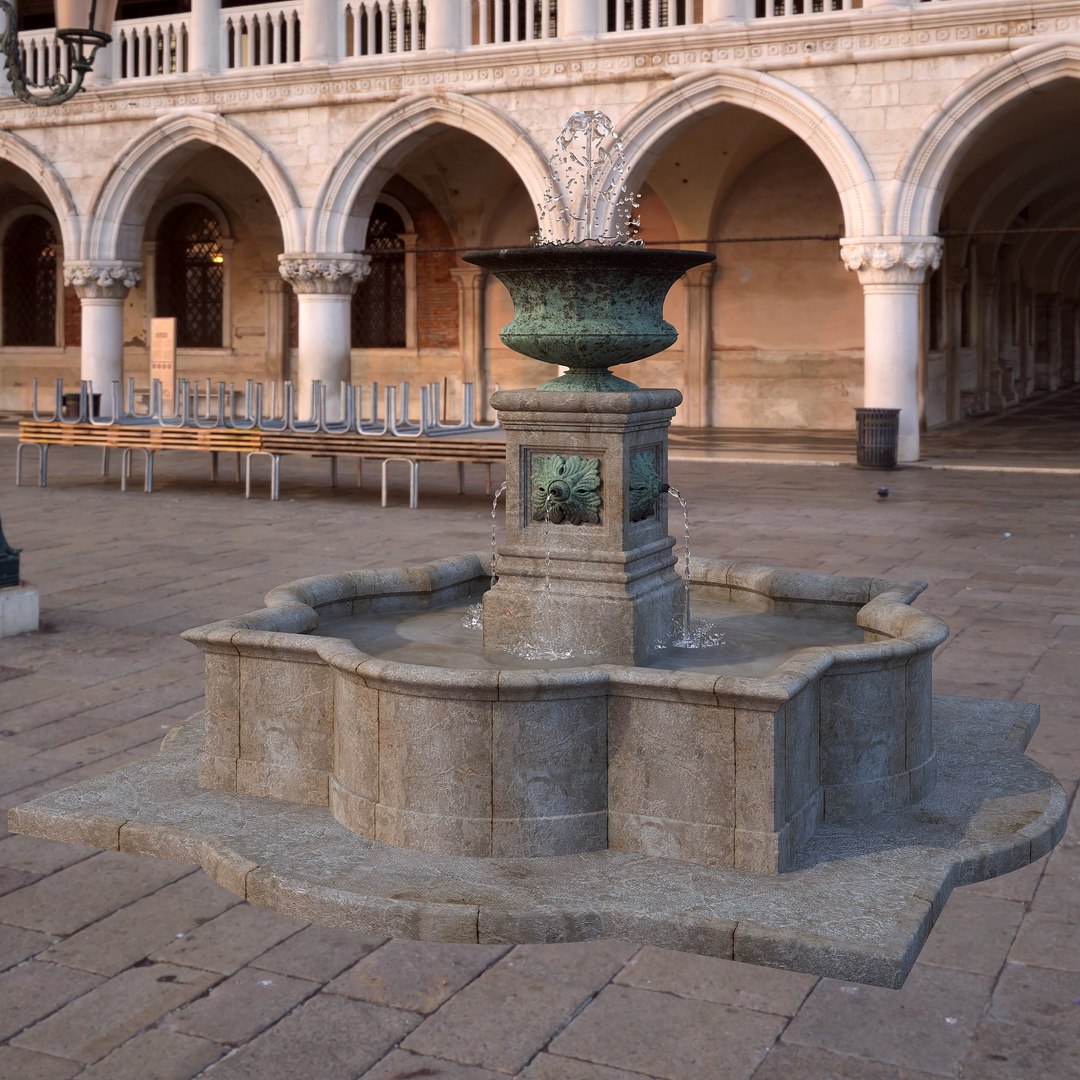 Medieval fountain 3D model - TurboSquid 1741791