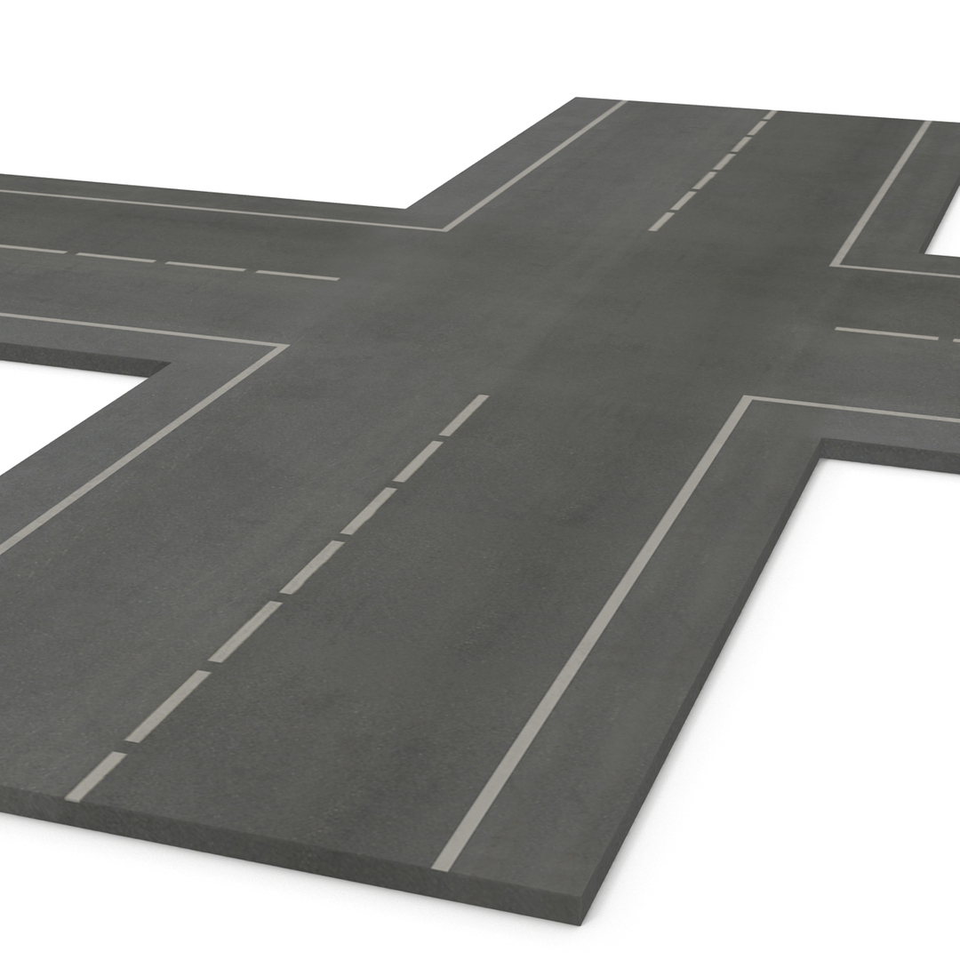 3d model road modeled