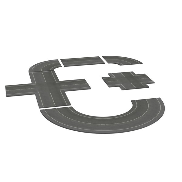 3d model road modeled