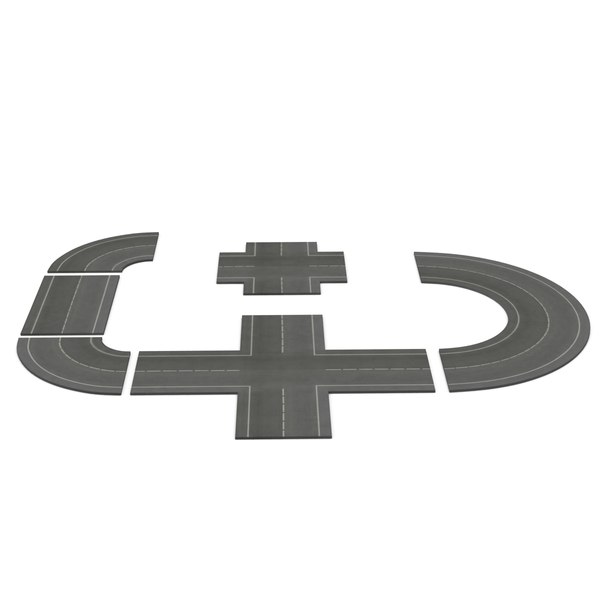 3d model road modeled