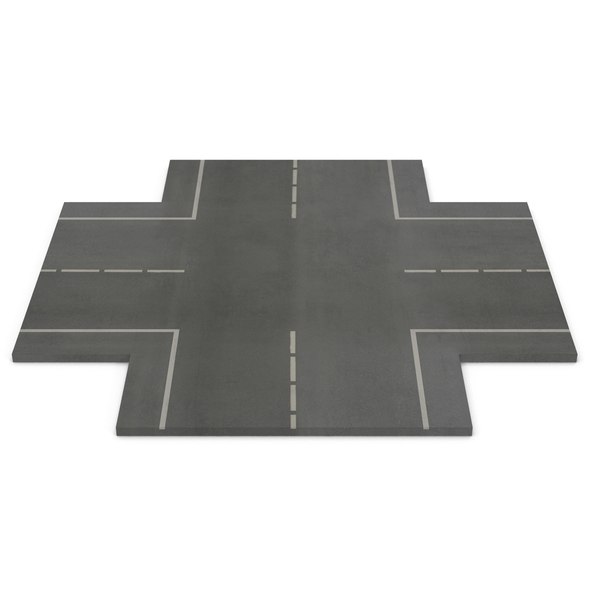 3d model road modeled