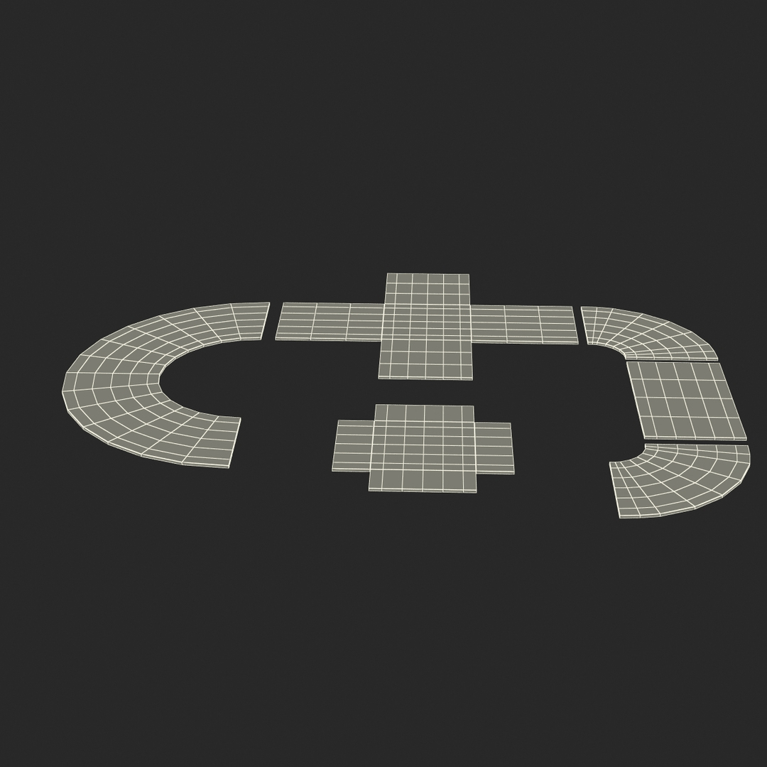 3d model road modeled