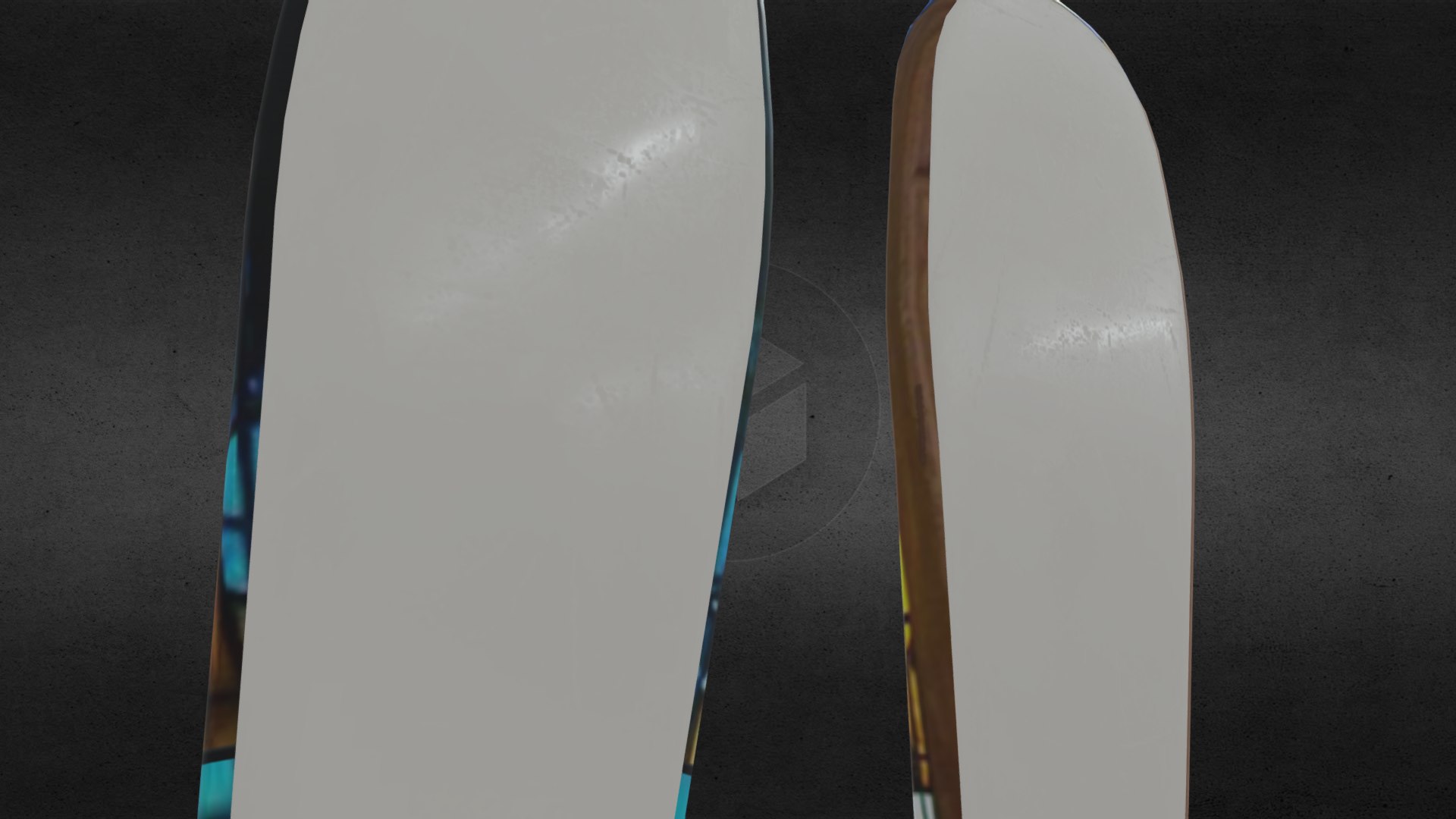 Mermaid Surfboard Low Poly UW Unwrapped Model - TurboSquid 1966782