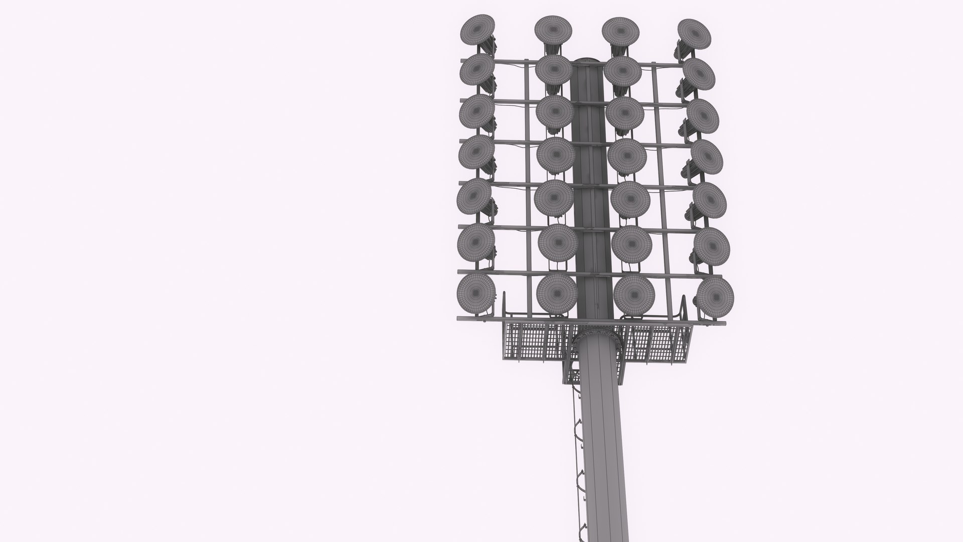 3D Stadium Lighting Pole Model - TurboSquid 2268960
