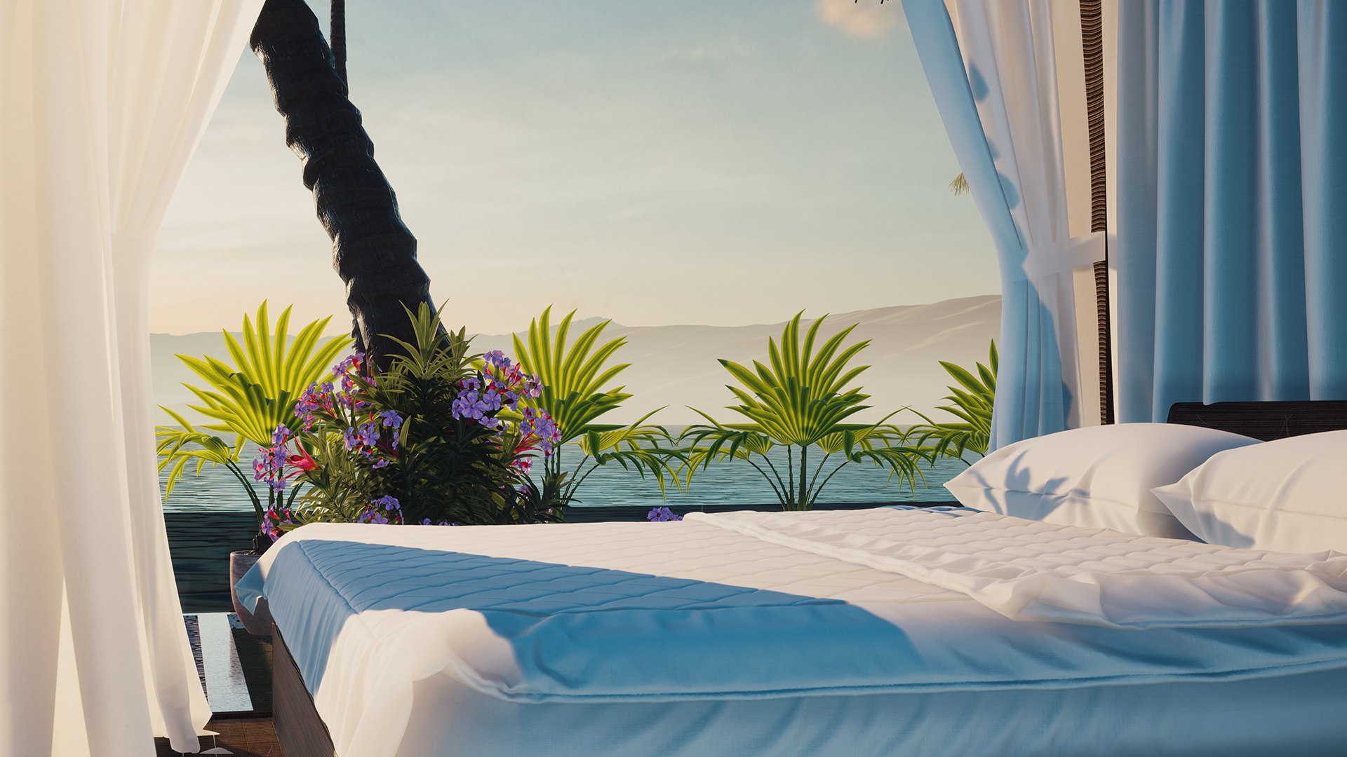 Exterior Beach Resort 3D Model - TurboSquid 1735872