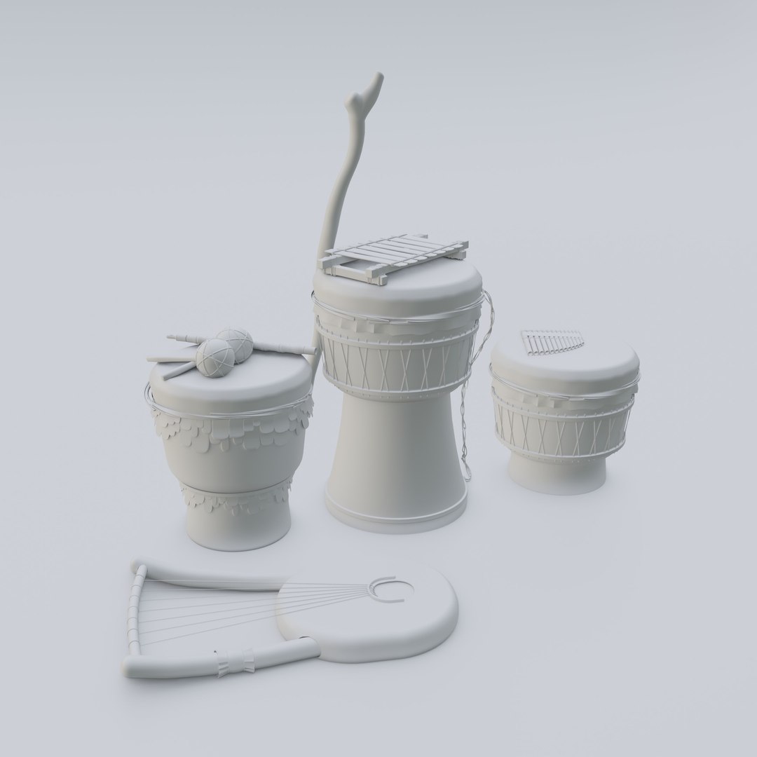 Musical Instruments 3D Model - TurboSquid 1976656